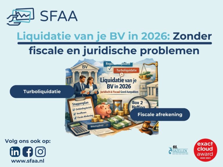 Liquiditeitsprognose maken | SFAA Administratiekantoor